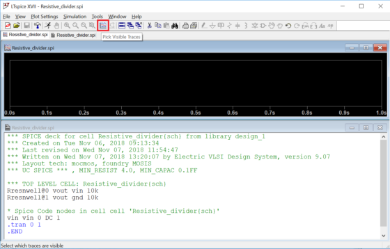 Resistive Divider Schematic Simulation Vlsifacts